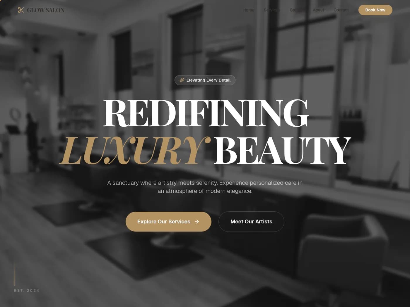 Glow Salon Website