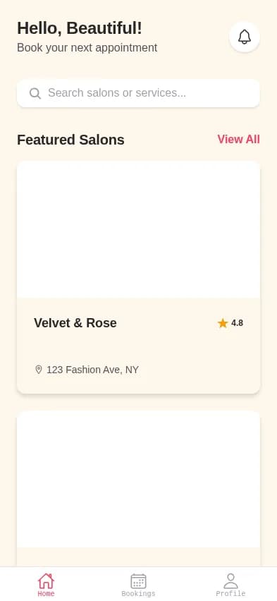 SalonBook Hybrid App