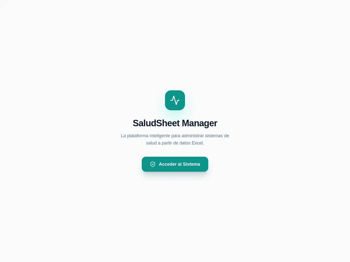 SaludSheet Manager