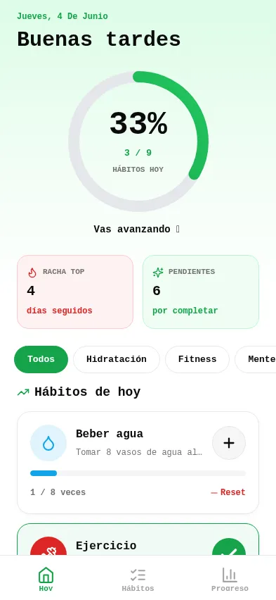 SaludHabits Tracker