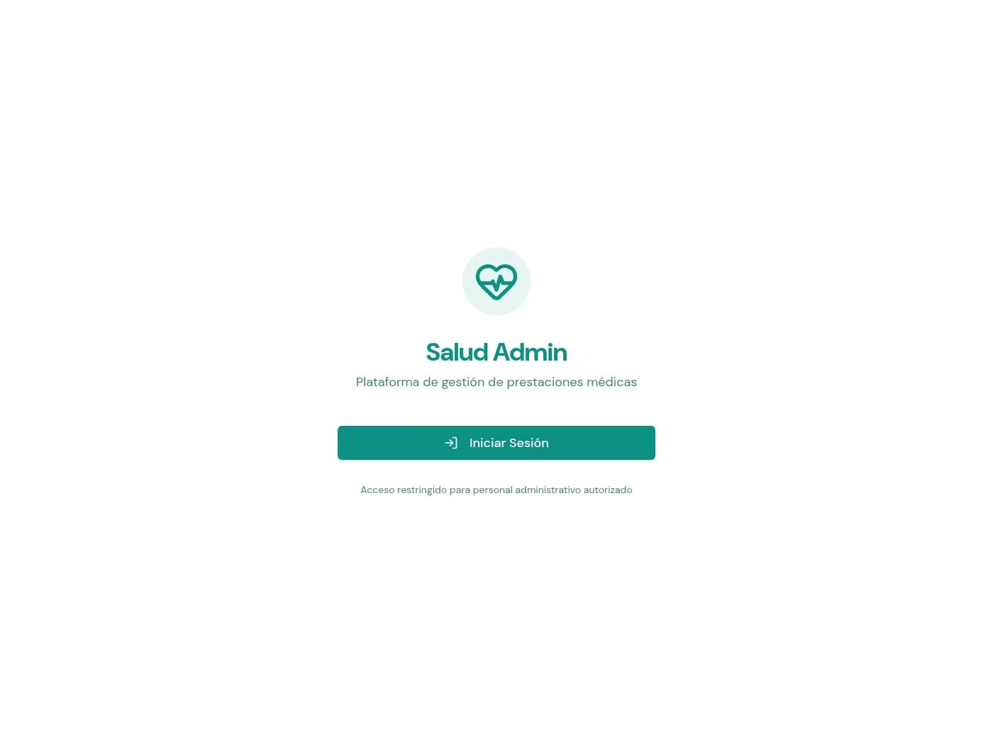 Salud Admin Platform