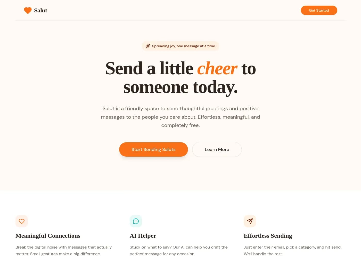 Salut Greeting App