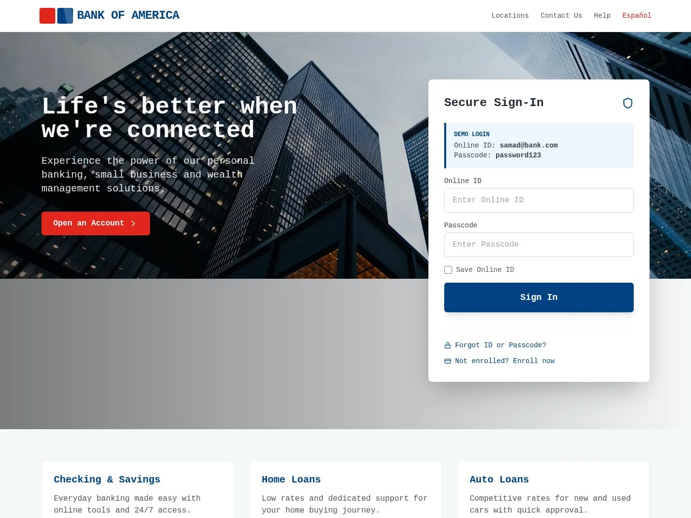 Samad Bank Dashboard