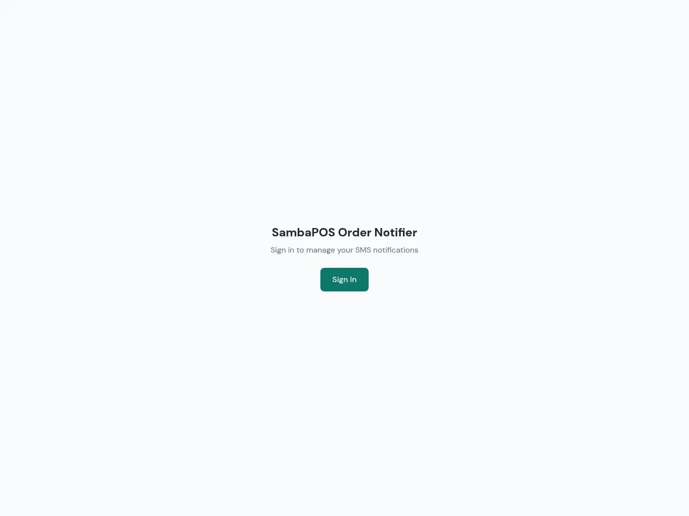 SambaPOS Order Notifier