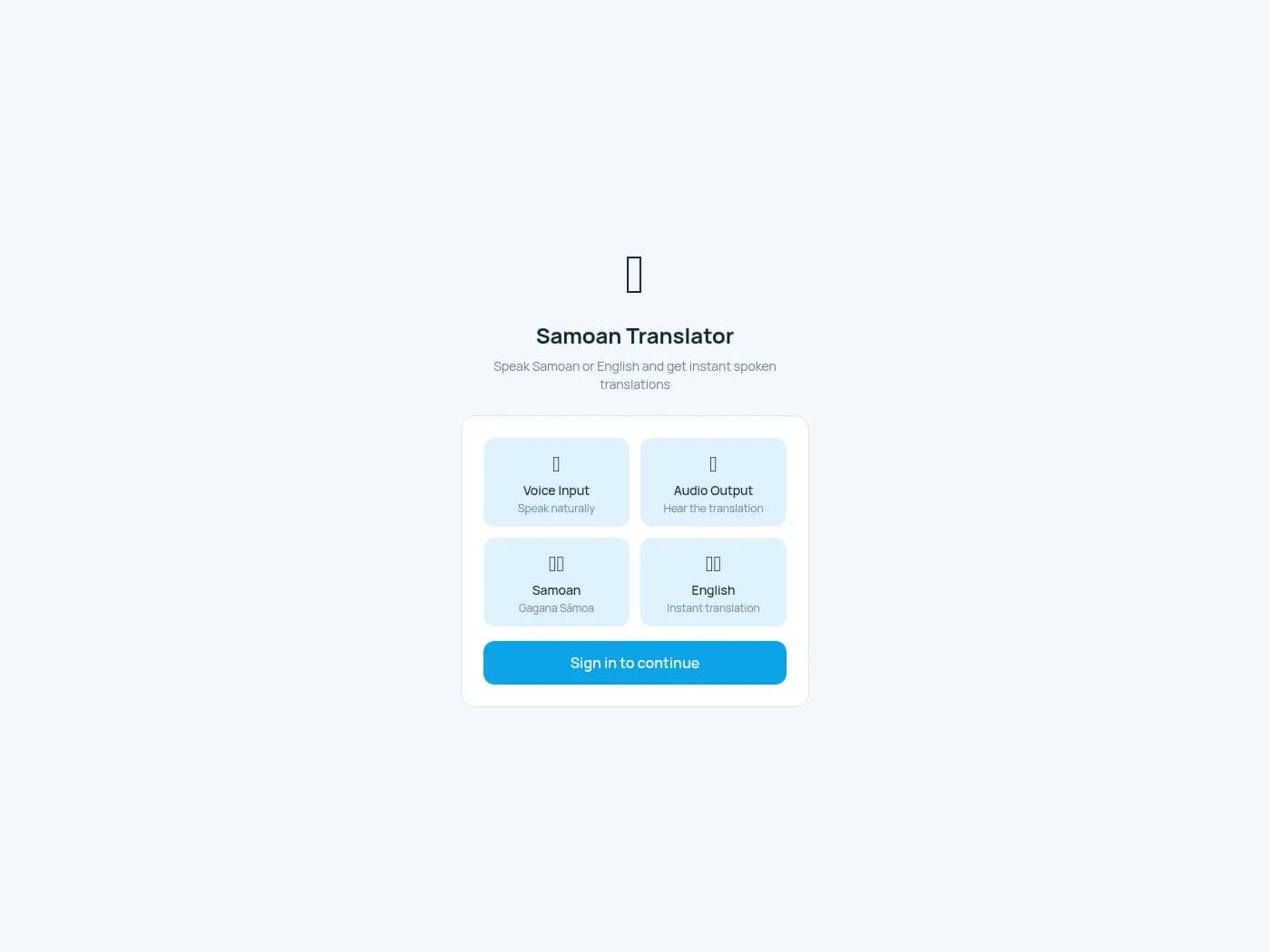 Samoan Speech Translator