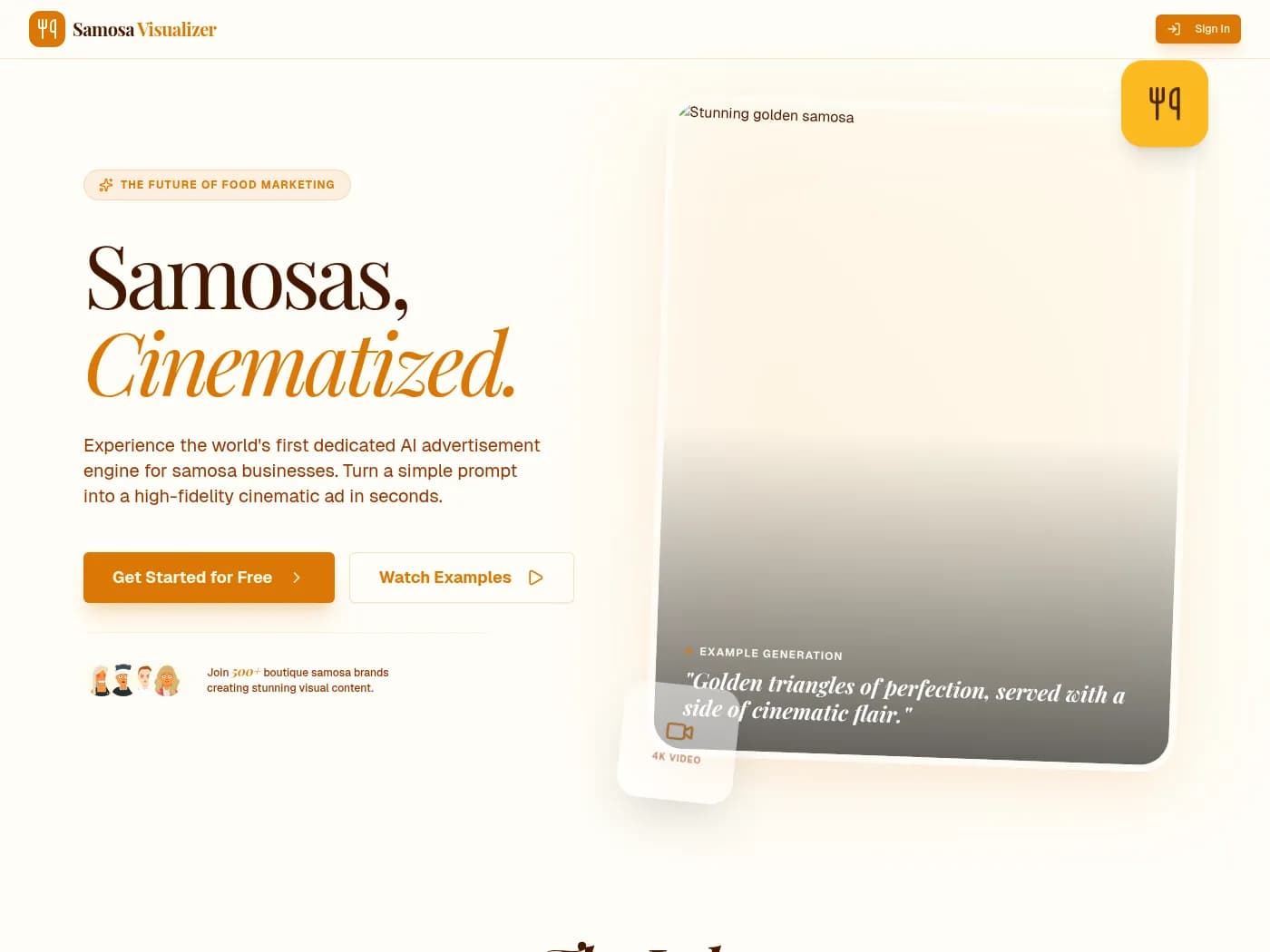 Samosa Ad Visualizer