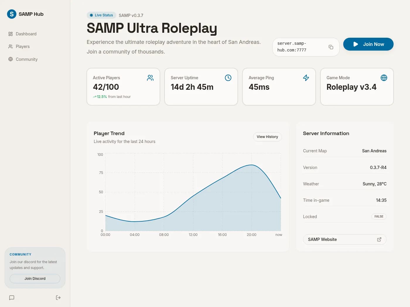 SAMP Server Hub
