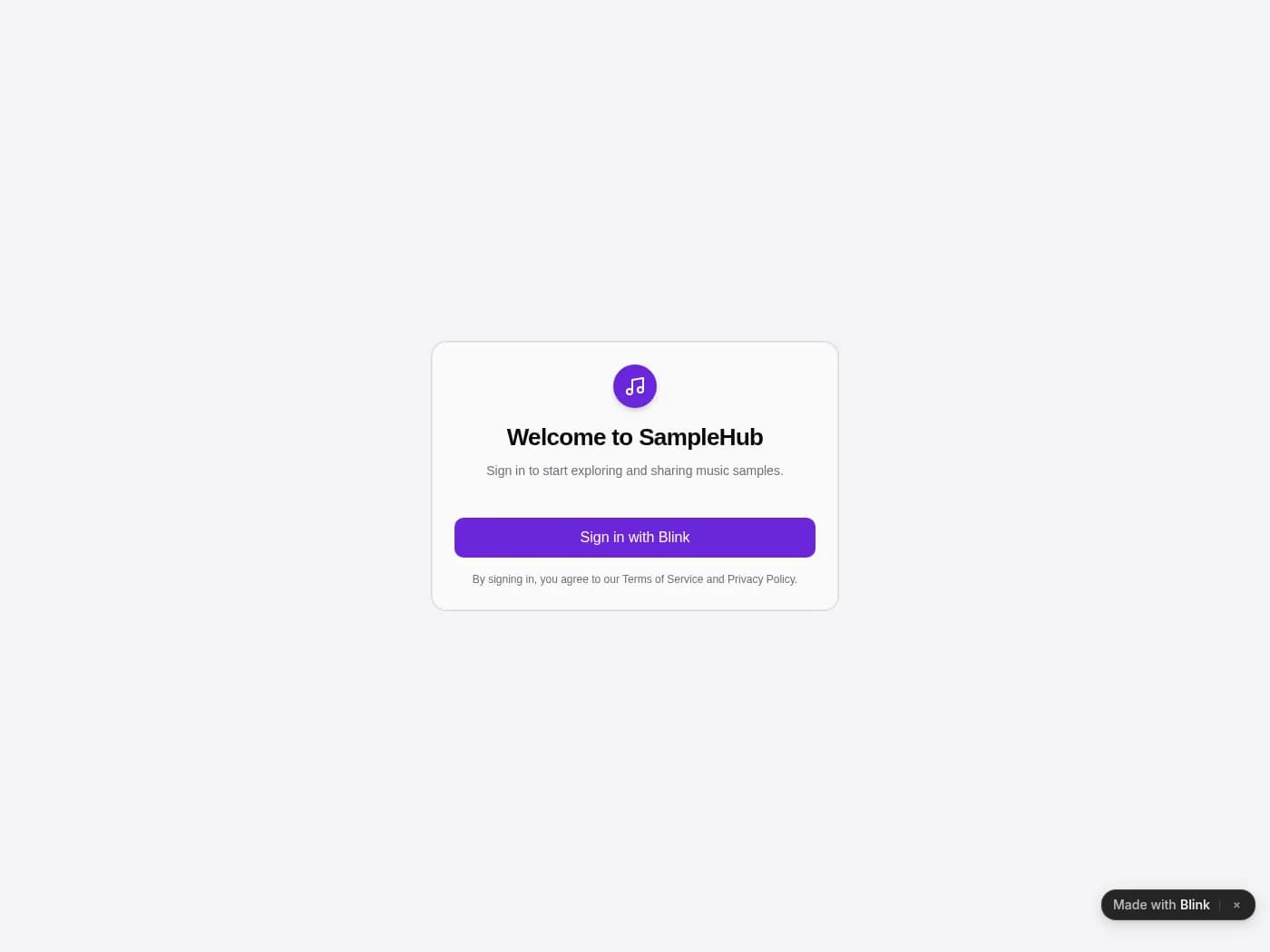 SampleHub Exchange