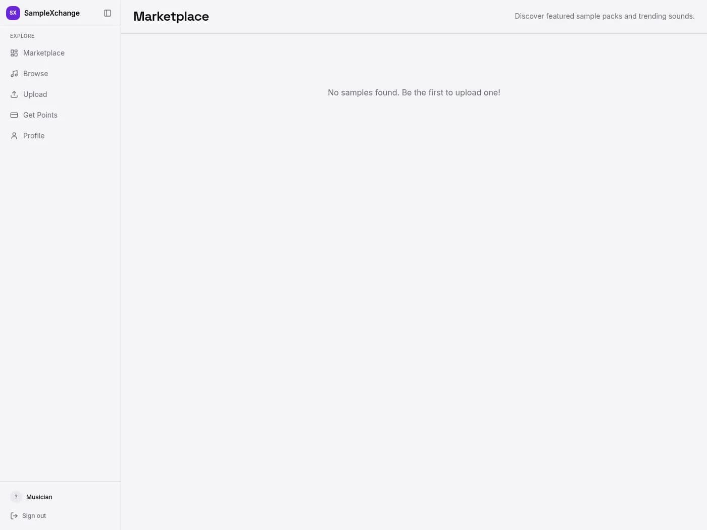SampleXchange Marketplace