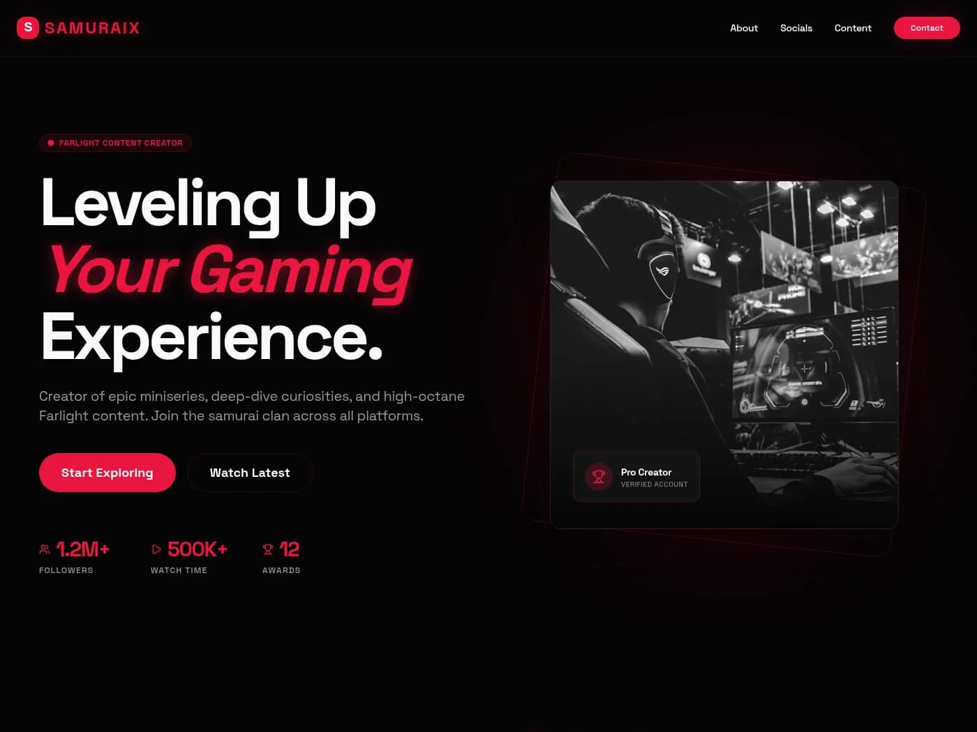SamuraiXGamer Pro Web