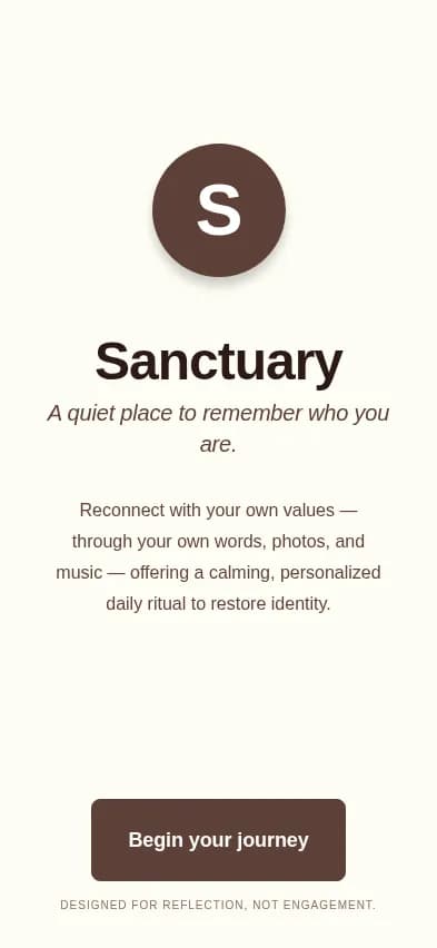 Sanctuary Wellness App