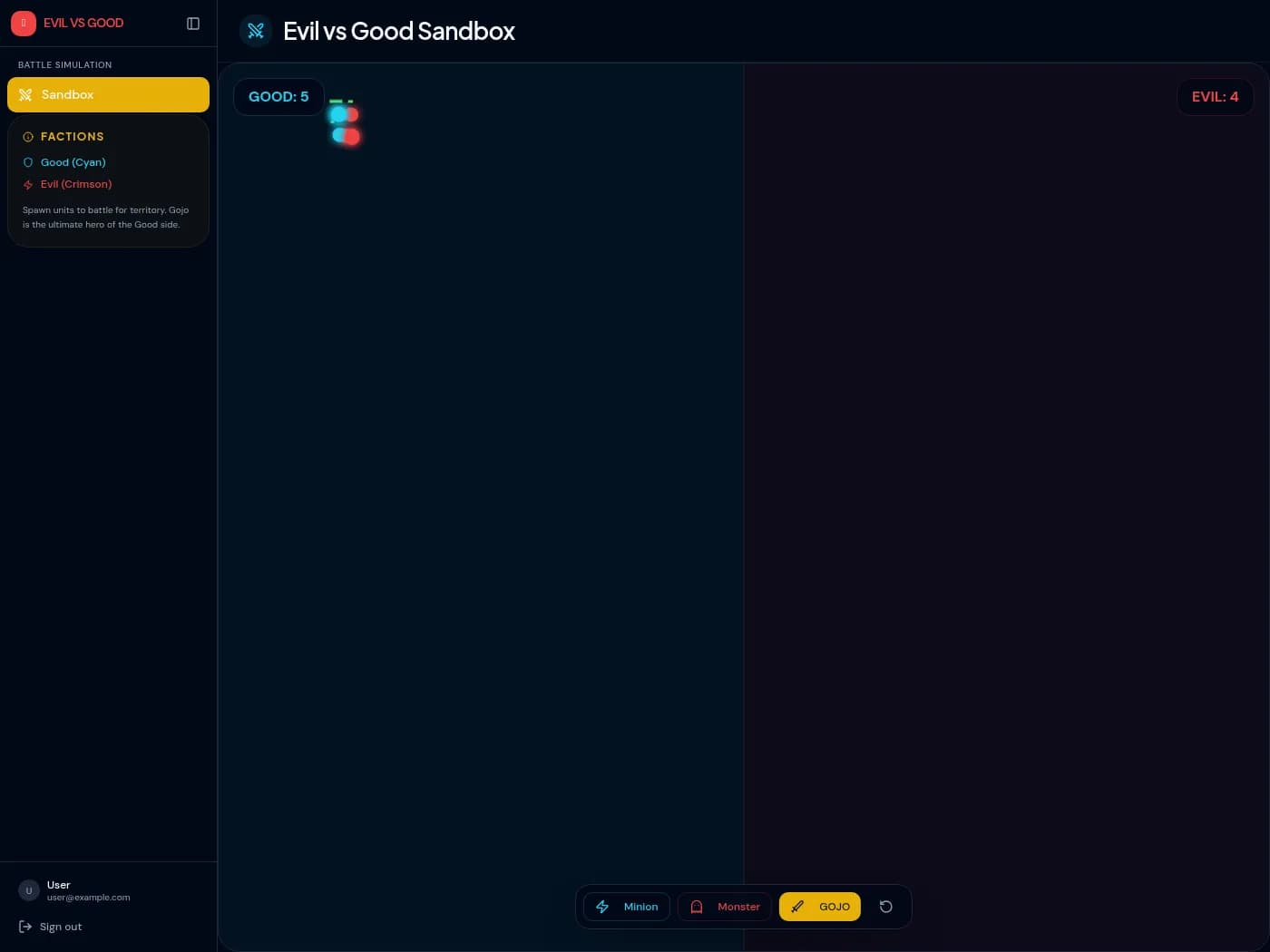 Evil vs Good Sandbox