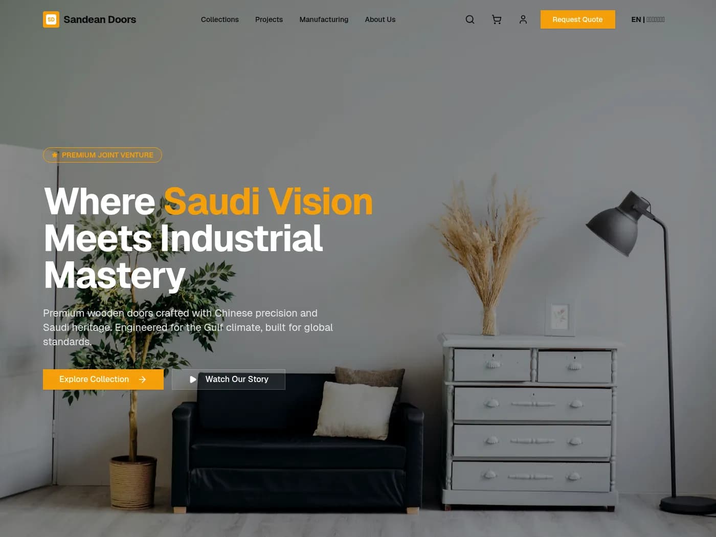 Sandean Doors Website