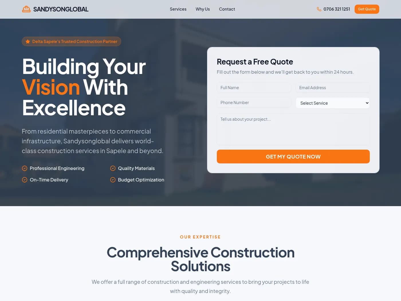 Sandysonglobal Website