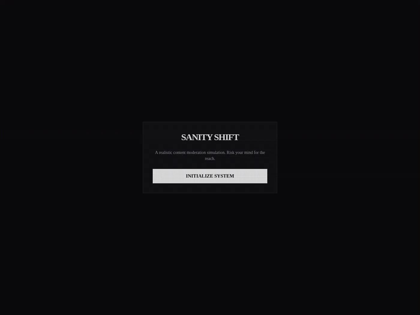 Sanity Shift Roguelike