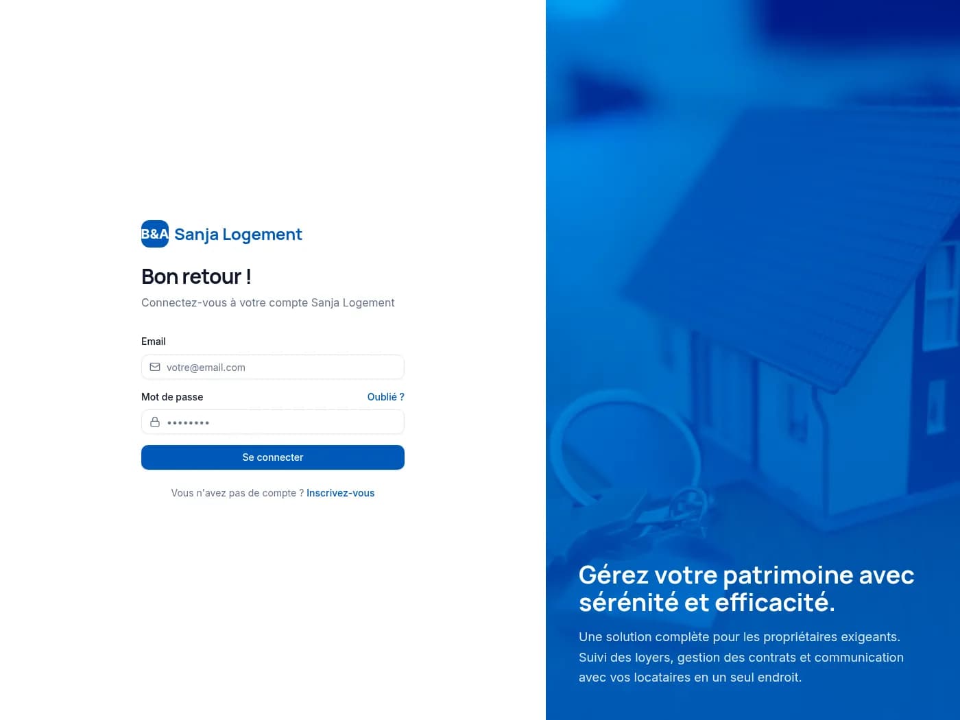 Sanja Logement Dashboard