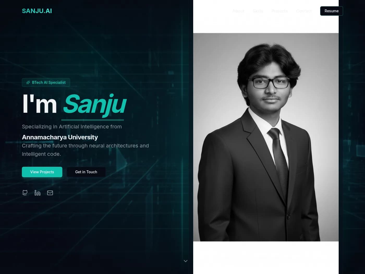 Sanju AI Portfolio