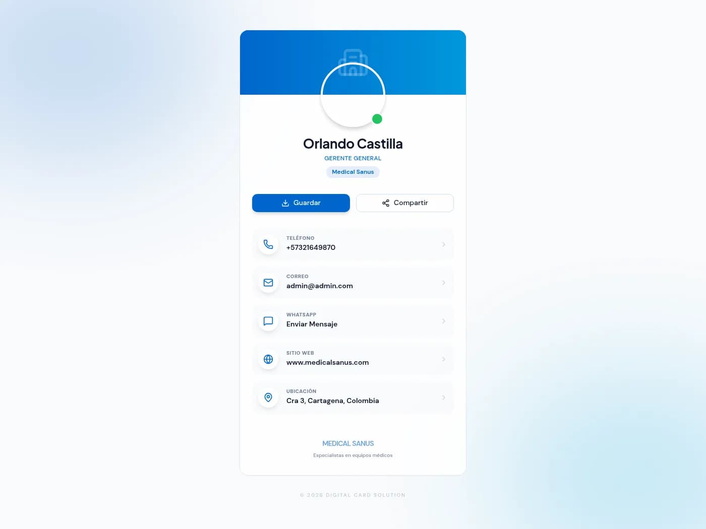 Sanus Digital Card