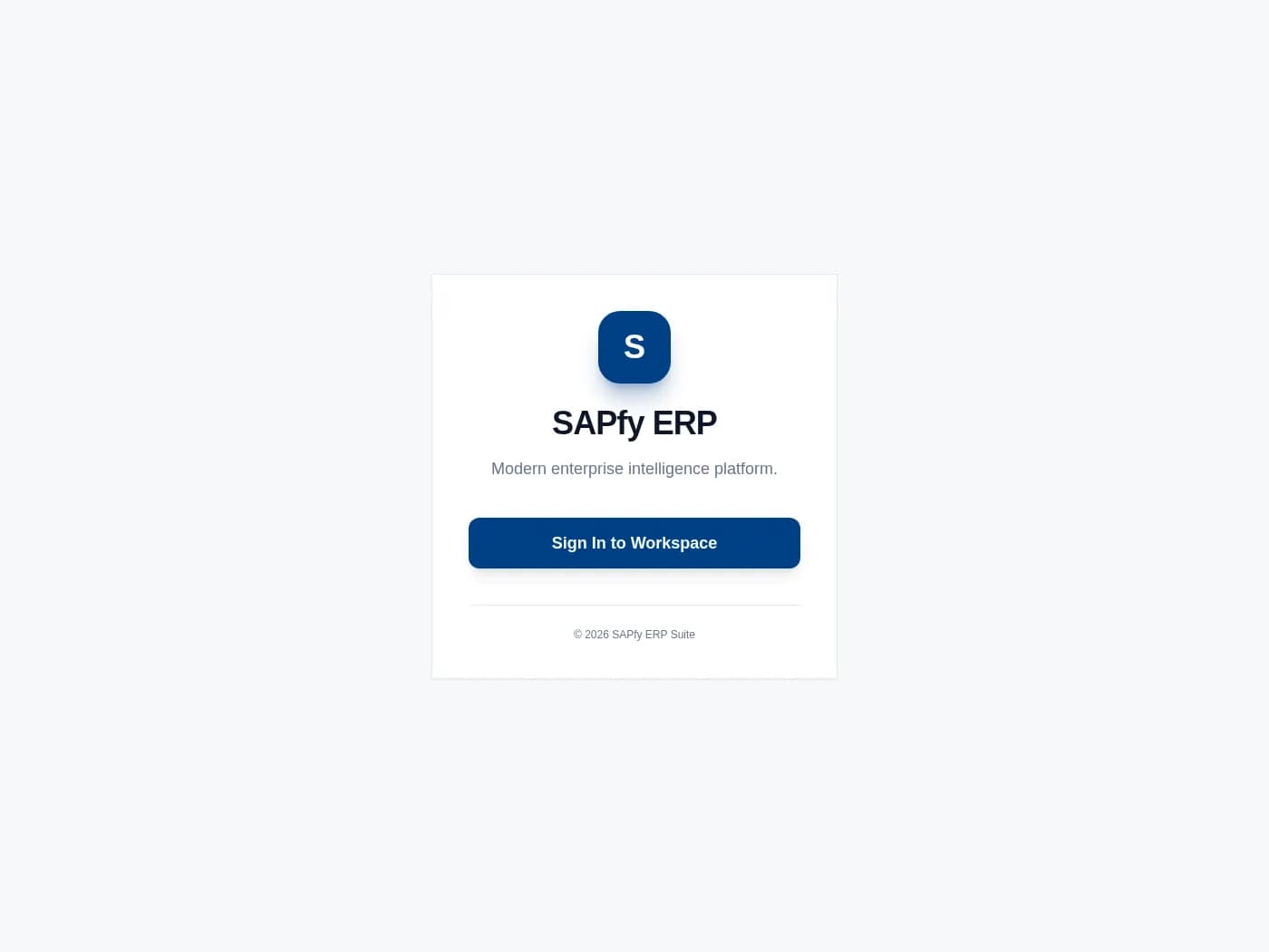 SAPfy ERP Suite