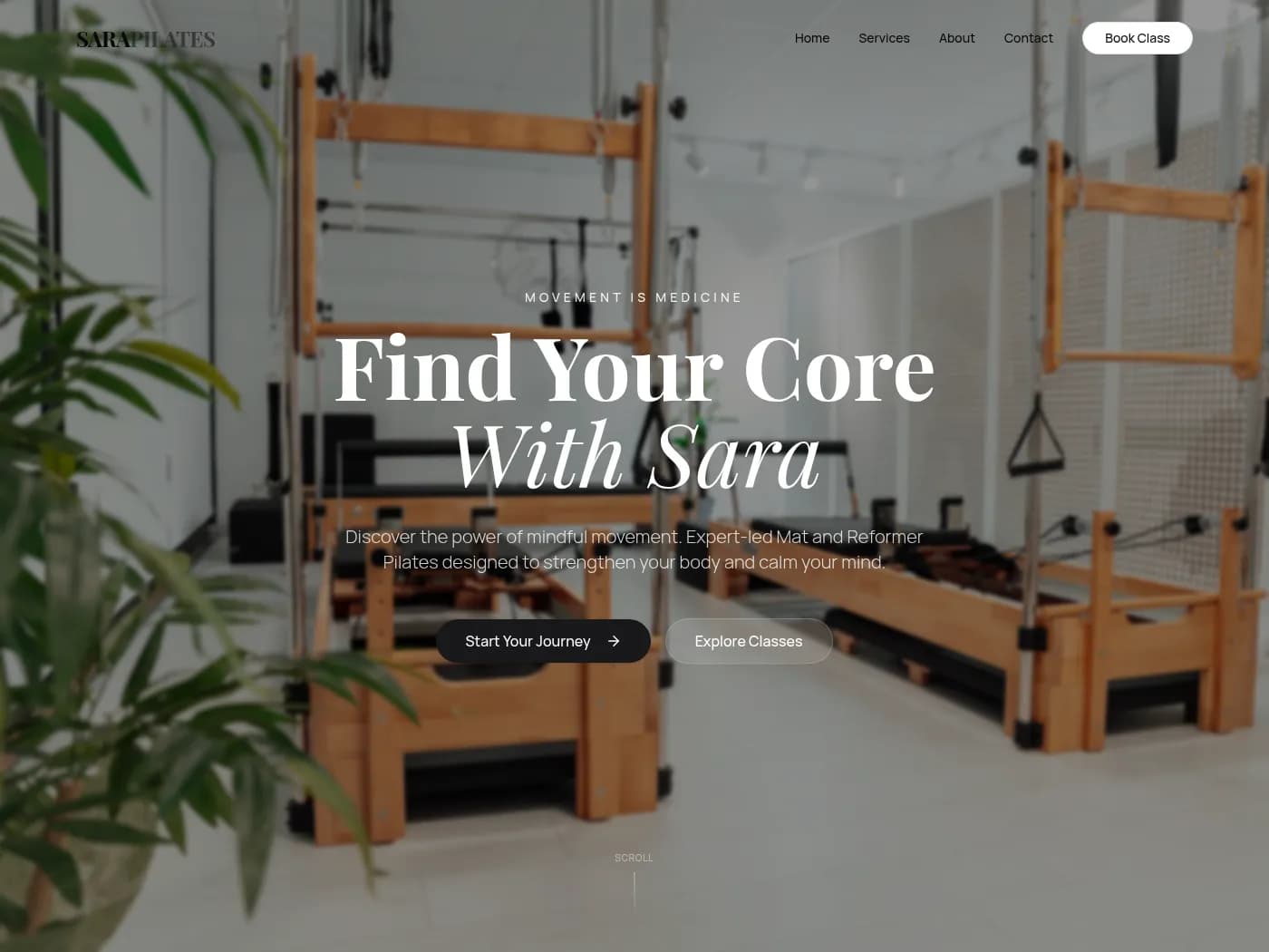 Sara Pilates Website