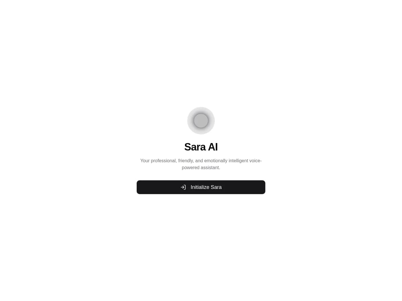 Sara Voice AI Assistant