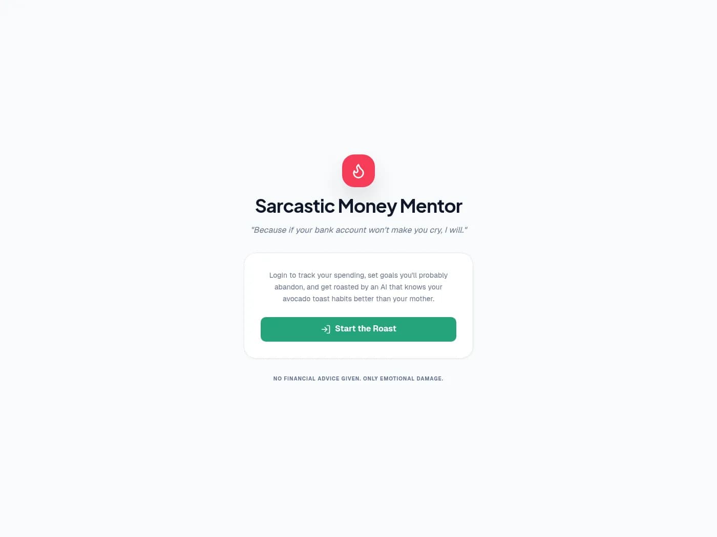 Sarcastic Money Mentor