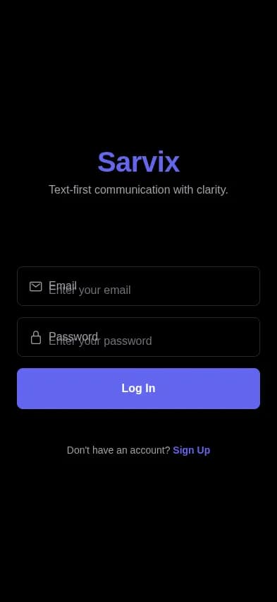 Sarvix Messaging MVP