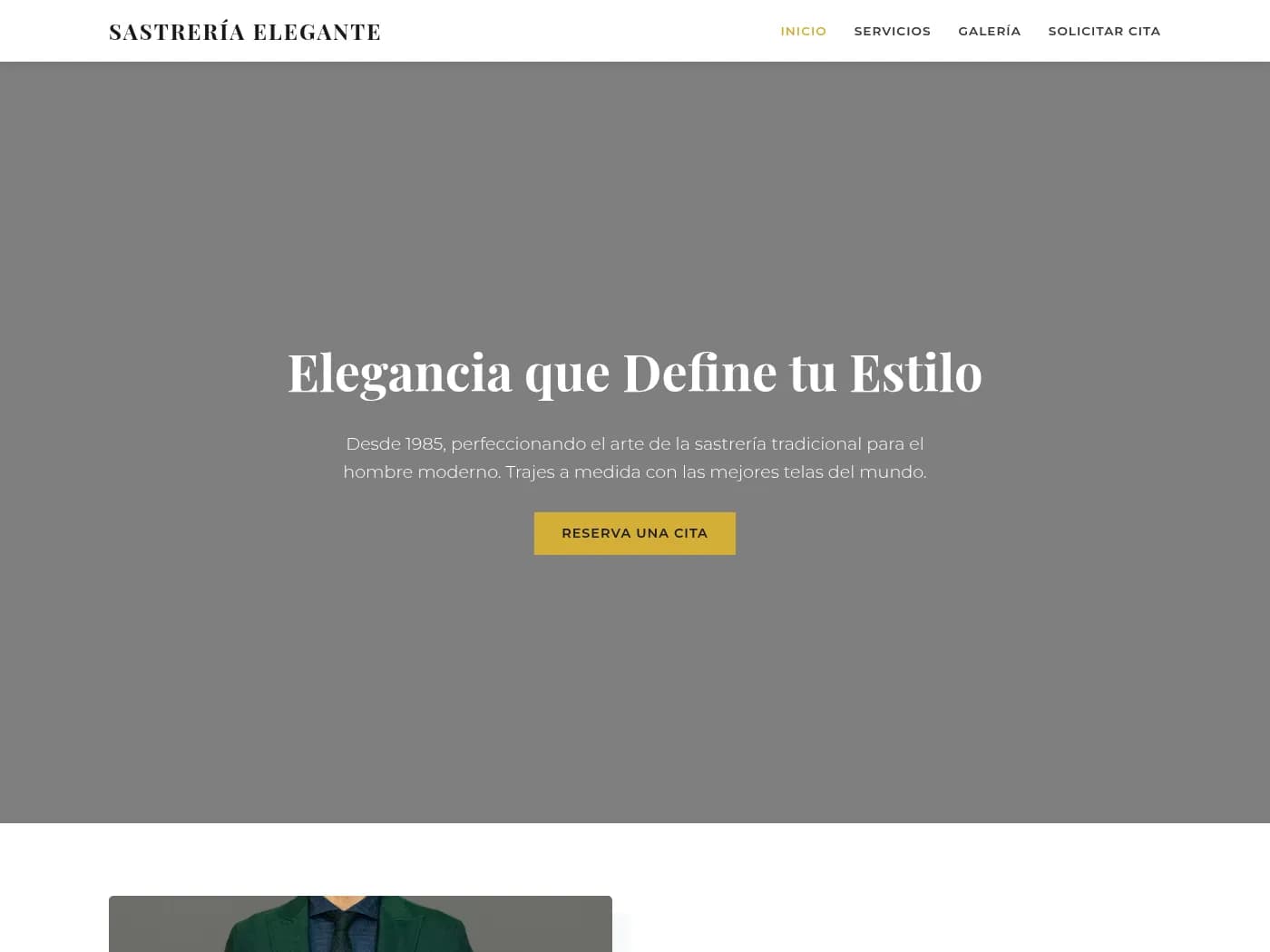 Sastrería Elegante Web