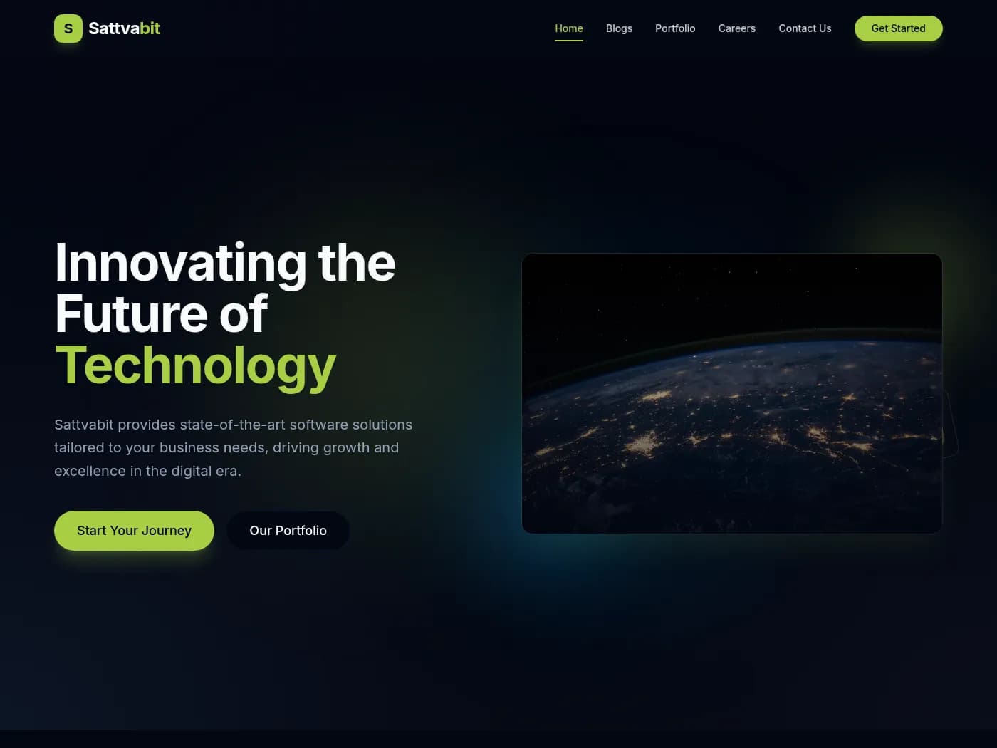 Sattvabit Dark Web Redesign