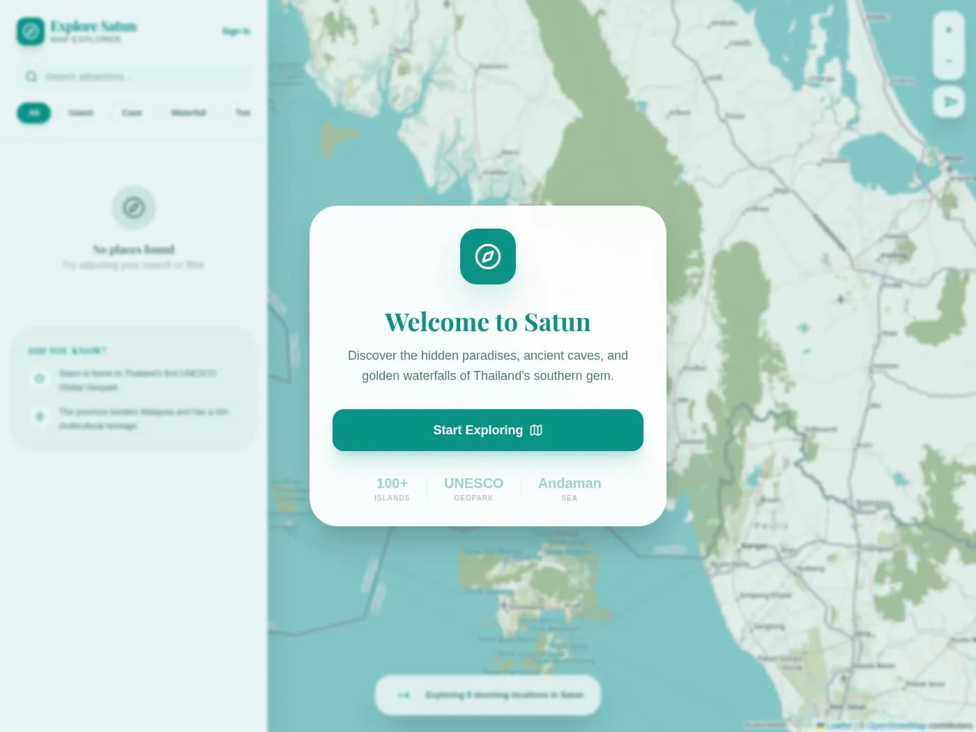 Explore Satun Map