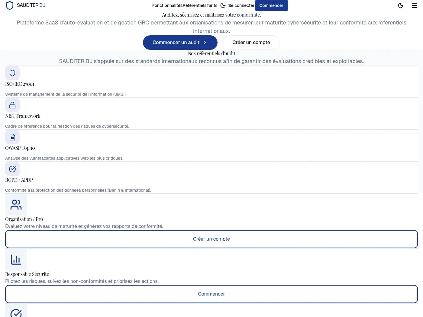 Sauditer Audits Platform