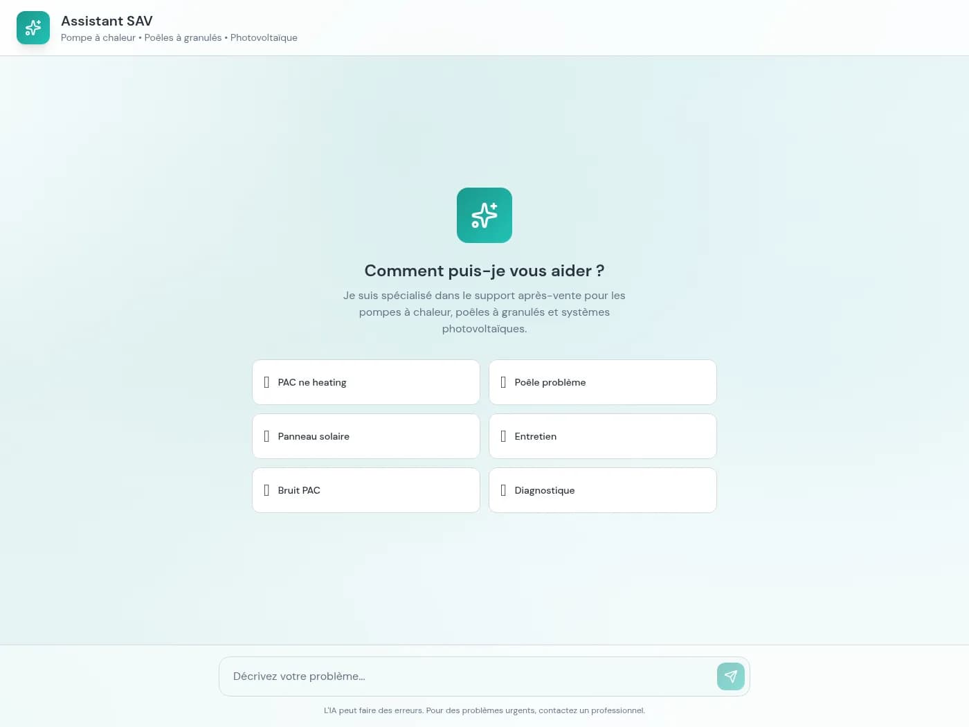 SAV AI Assistant