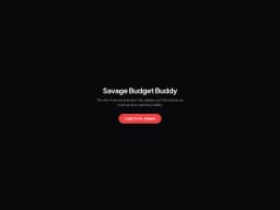 Savage Budget Buddy