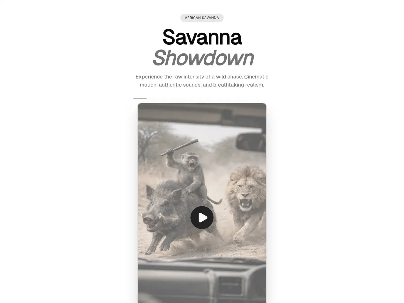 Savanna Showdown Video