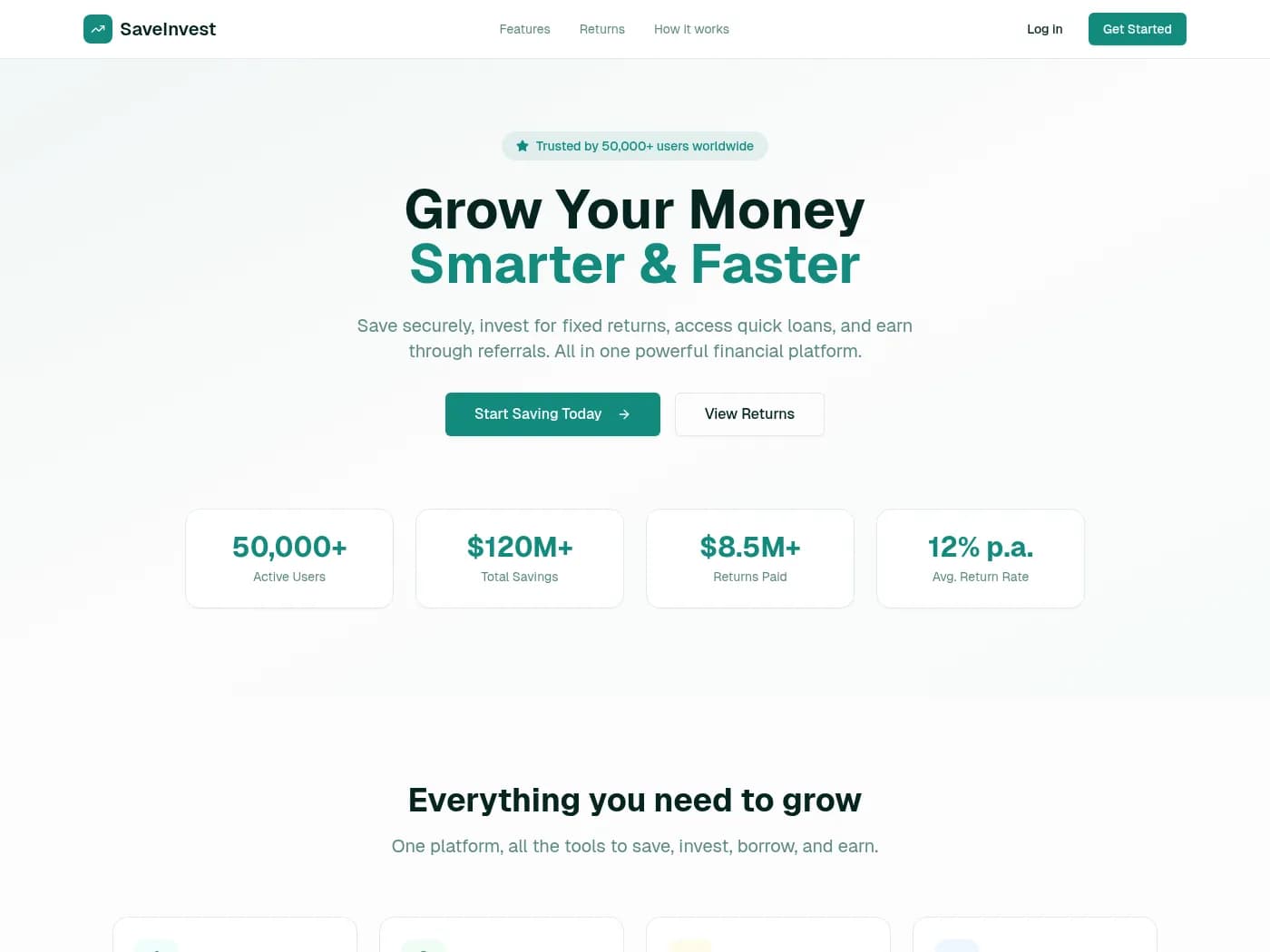 SaveInvest Platform