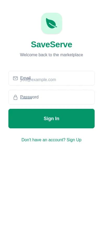 SaveServe Marketplace