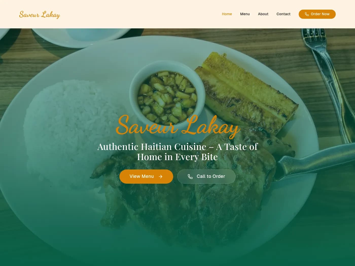 Saveur Lakay Website