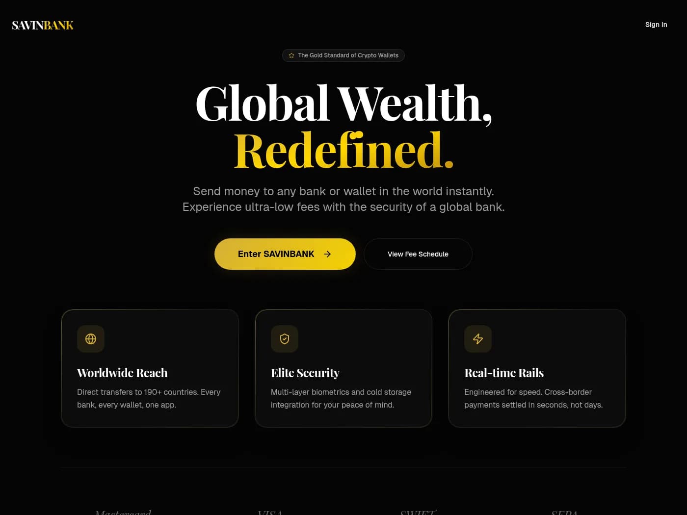 SavinBank Crypto Wallet