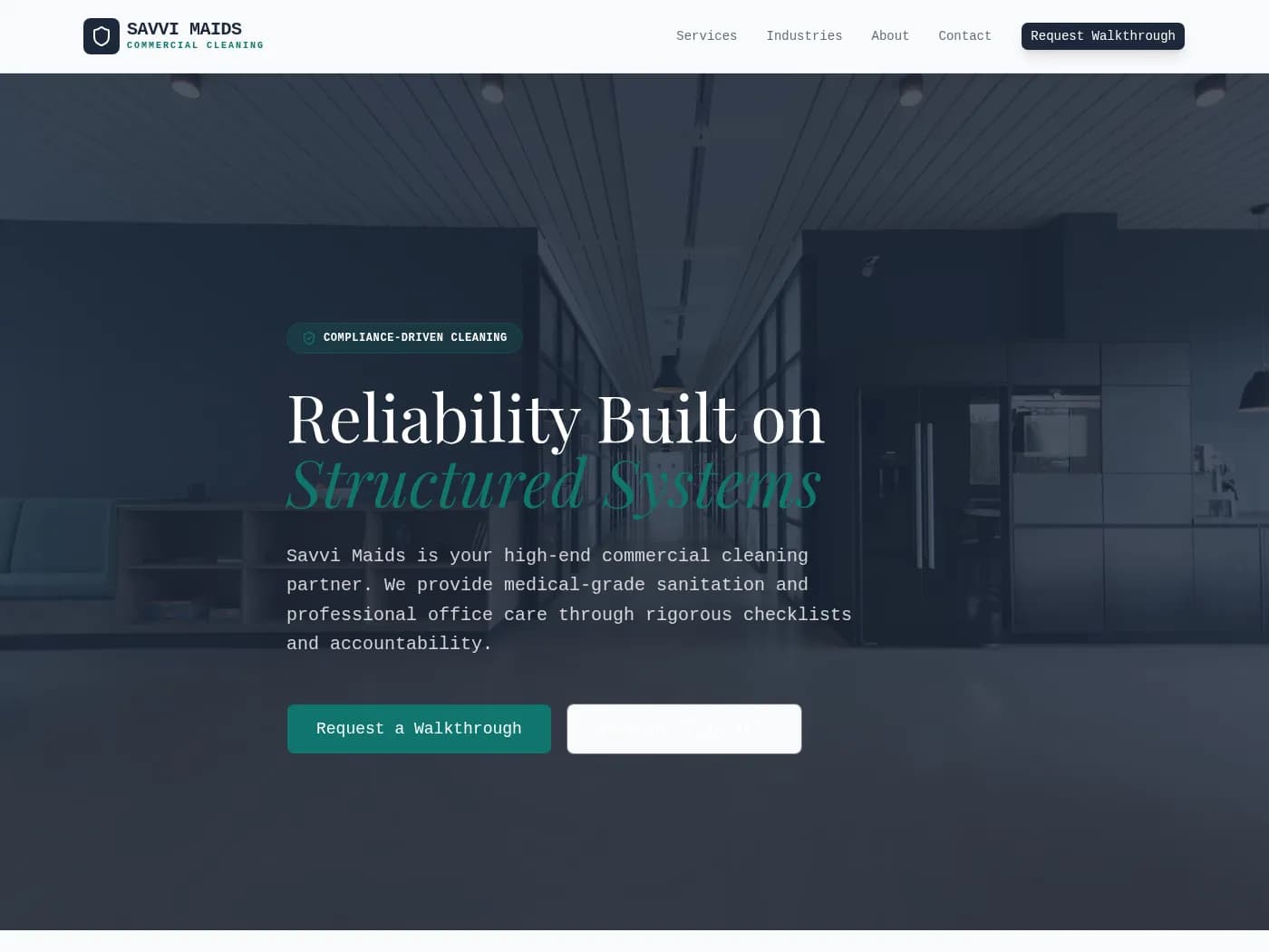 Savvi Maids Commercial Site