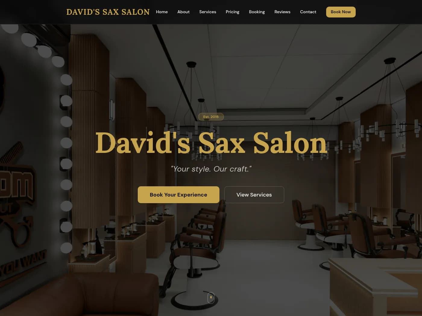 Sax Salon Luxe Site