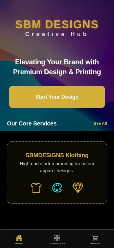SBM Designs App Promo
