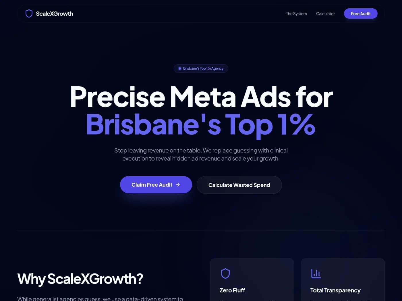 ScaleXGrowth Agency Site