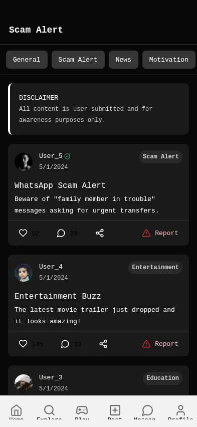 Scam Alert Social
