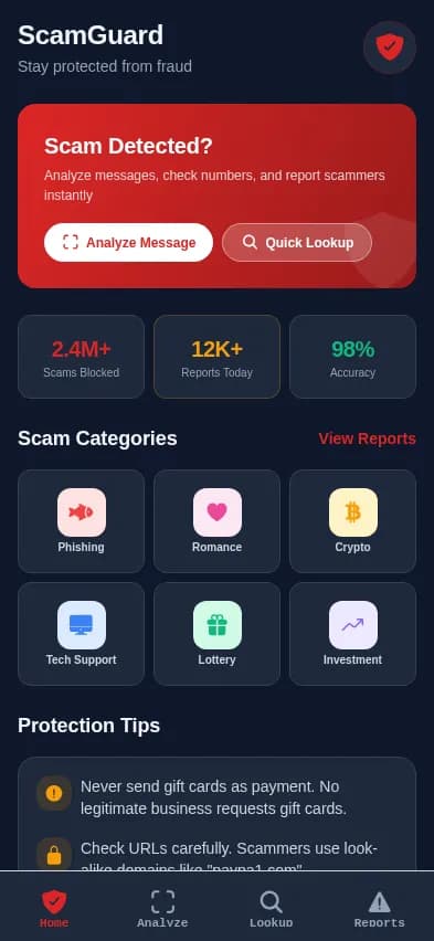 ScamGuard App