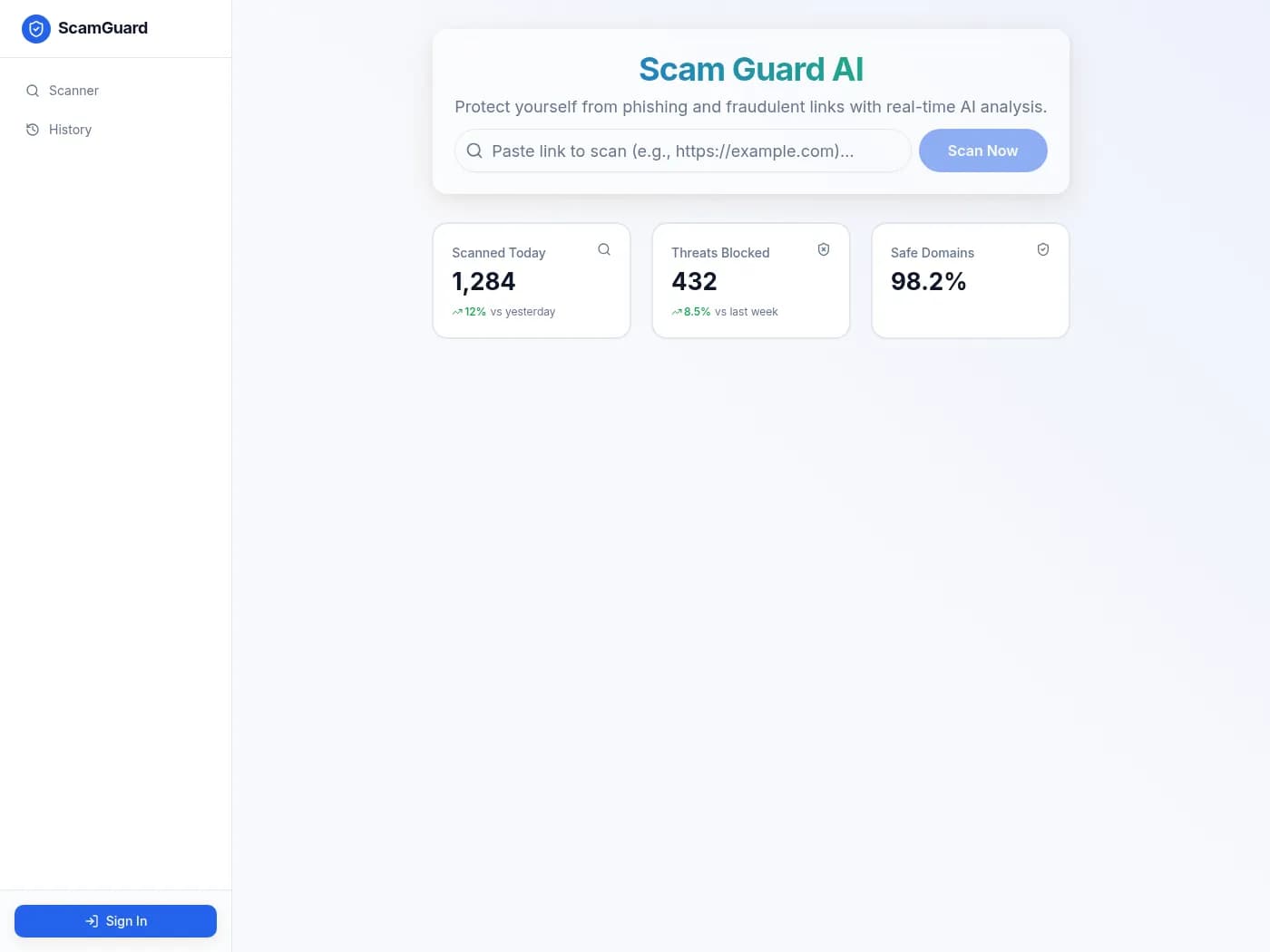 Scam Link Identifier