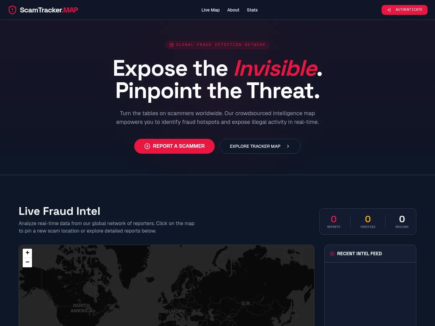 Scam Tracker Map