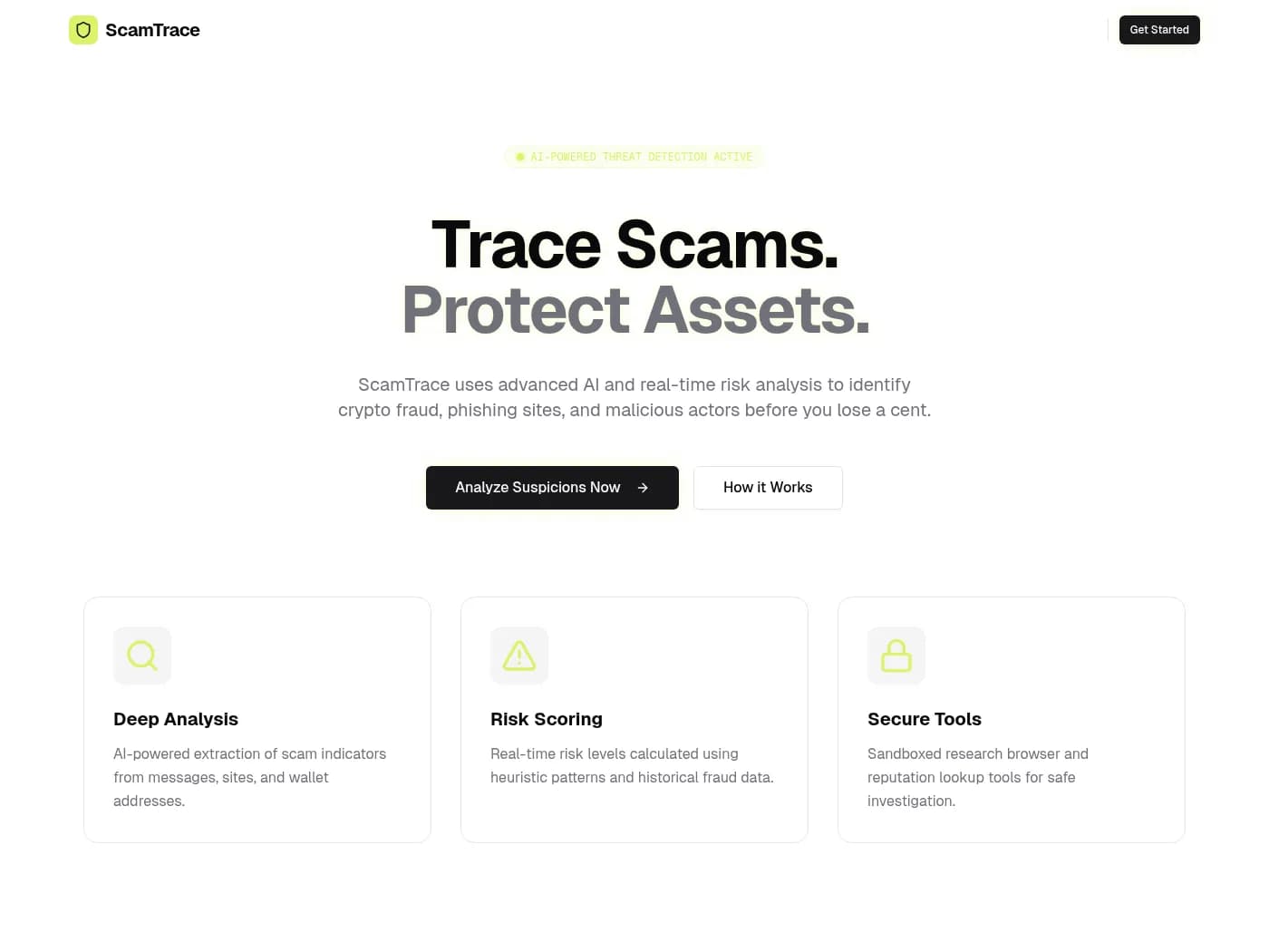 ScamTrace Platform