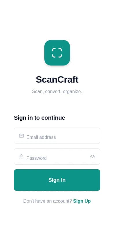 ScanCraft Mobile