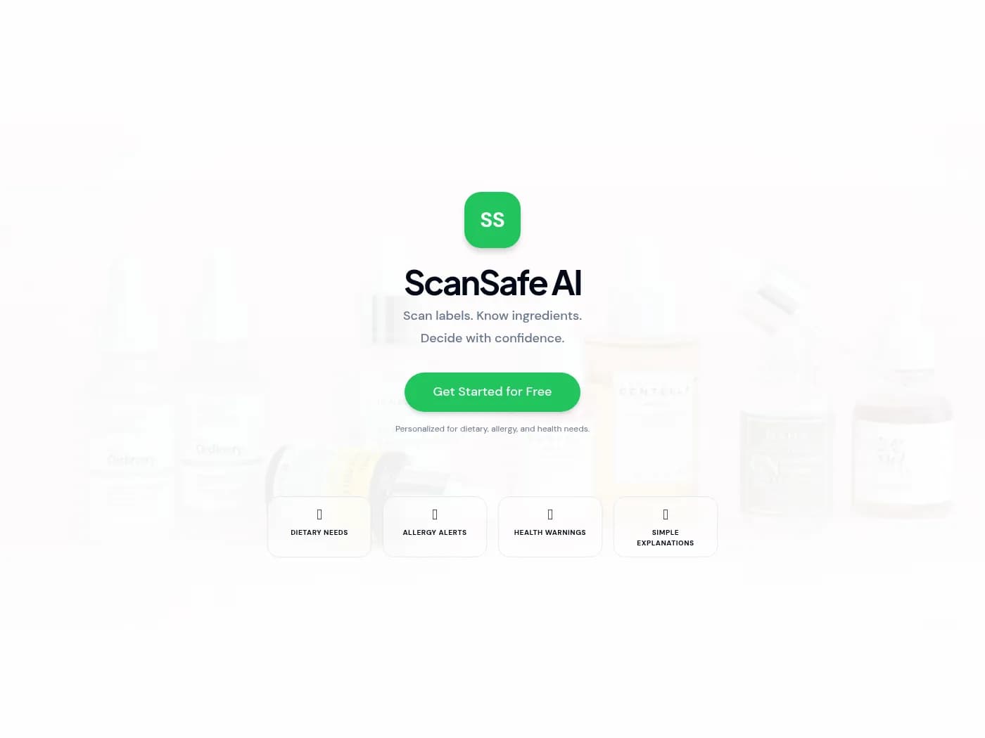 ScanSafe AI Labels