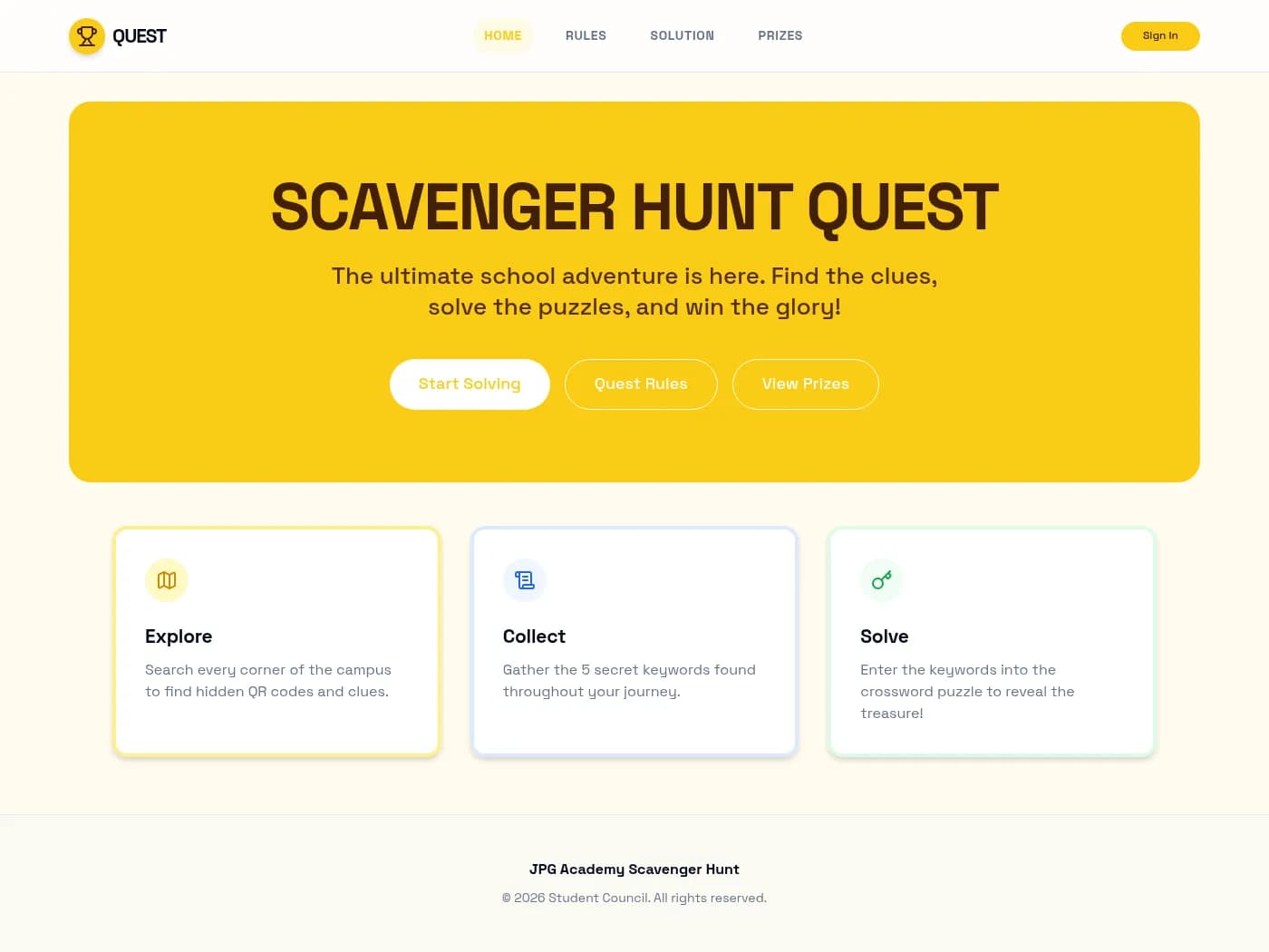 Scavenger Hunt Quest